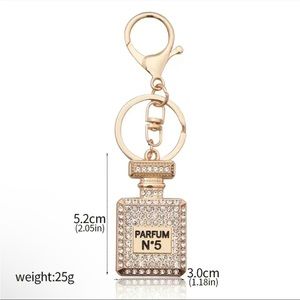 Accessories | New Rhinestone Perfume Bottle Keychain Bag Charm | Poshmark